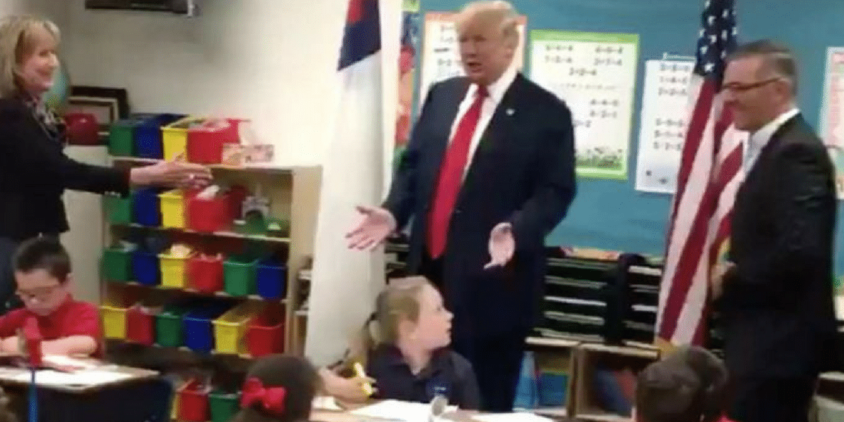 Elementary Students Make Fun Of Trump After He Barges Into Their ...