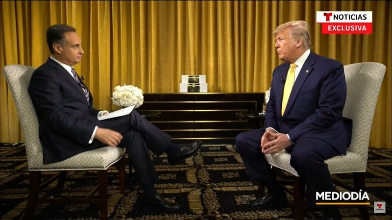 Trump Goes Nuts During Telemundo Interview, Claims He "Works So Hard ...